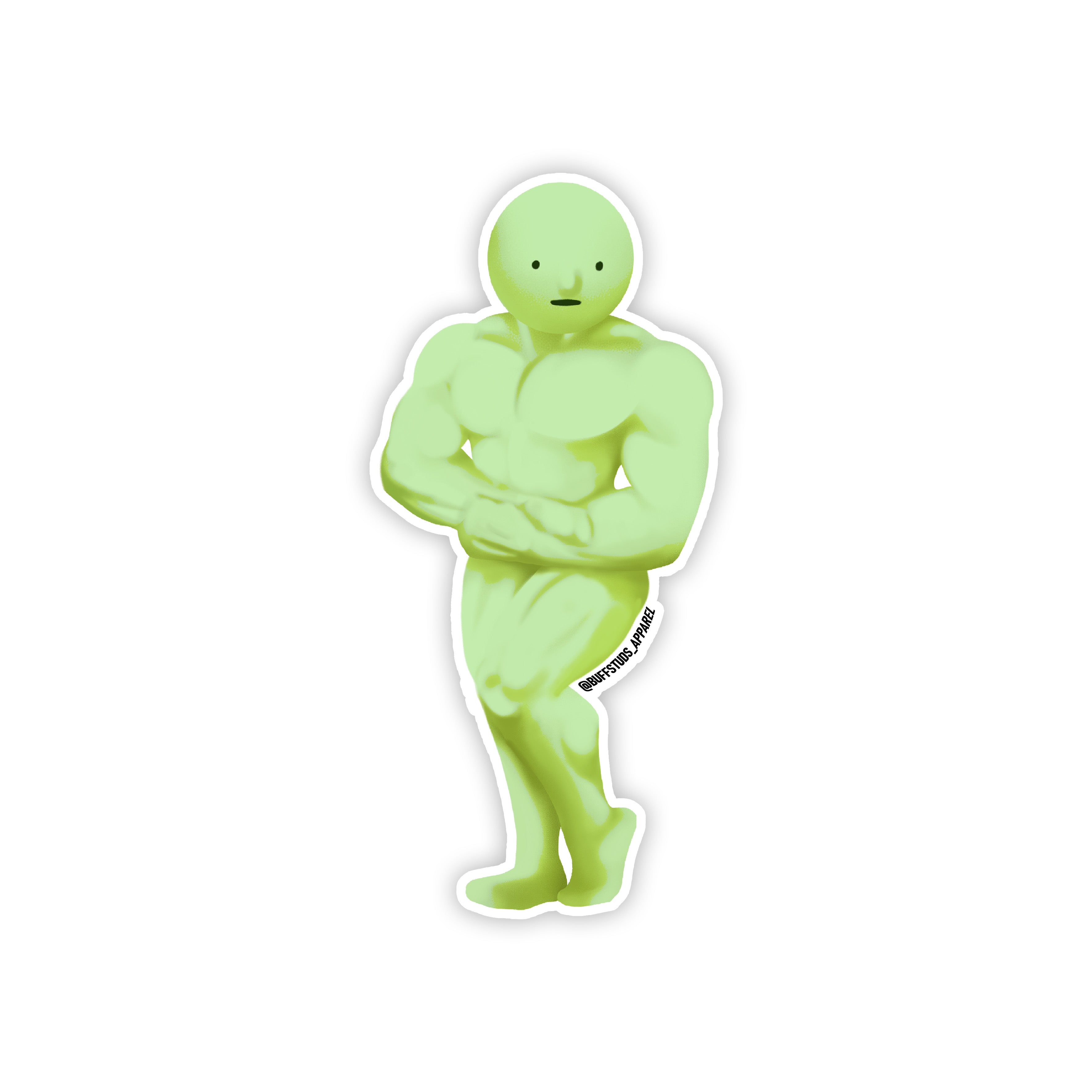 BUFFSKI CHARACTER STICKER – Buff Studs
